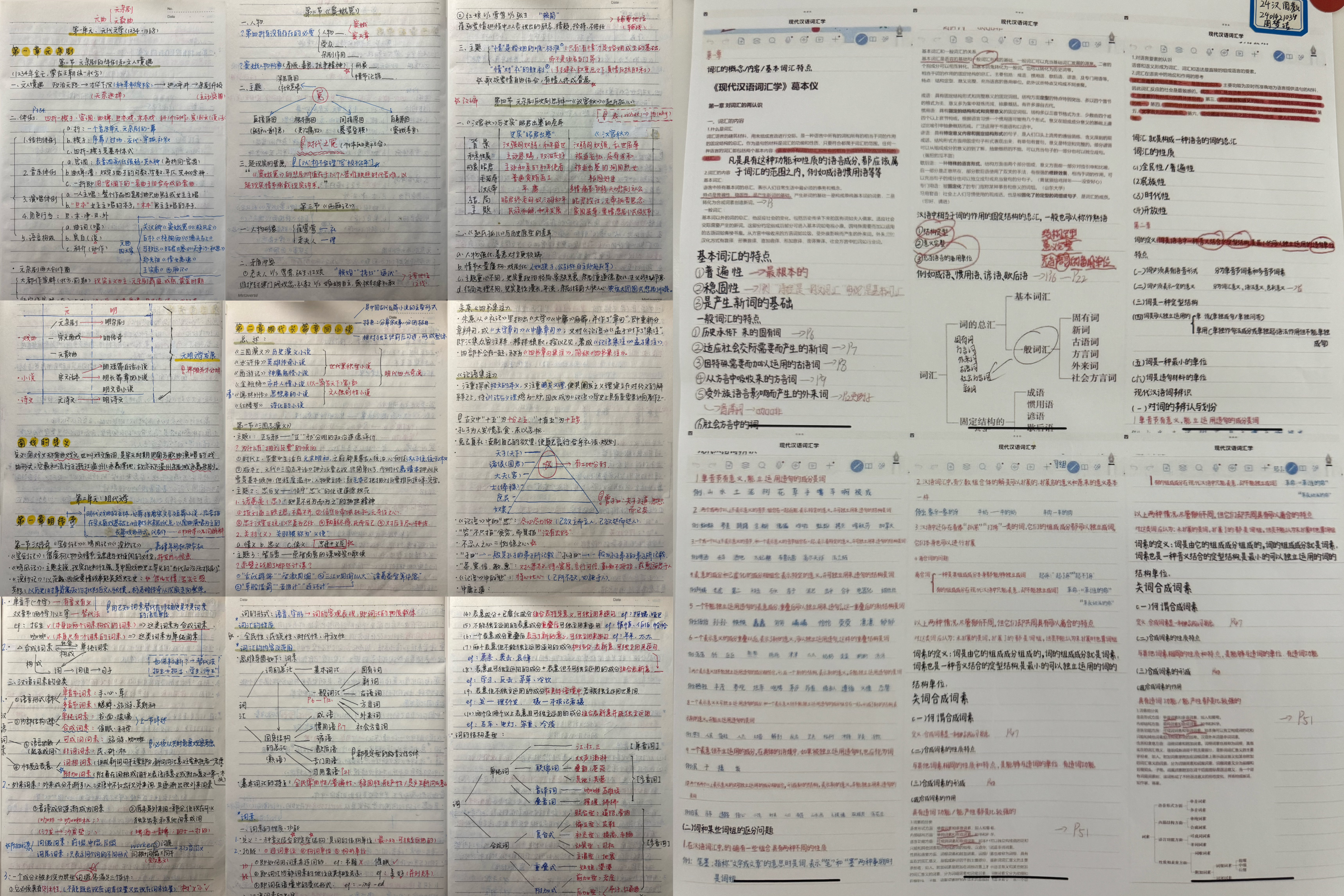 笔耕文心 笺注春秋 文学院集萃文苑社区展出学霸笔记优秀作品-合肥师范学院文学院